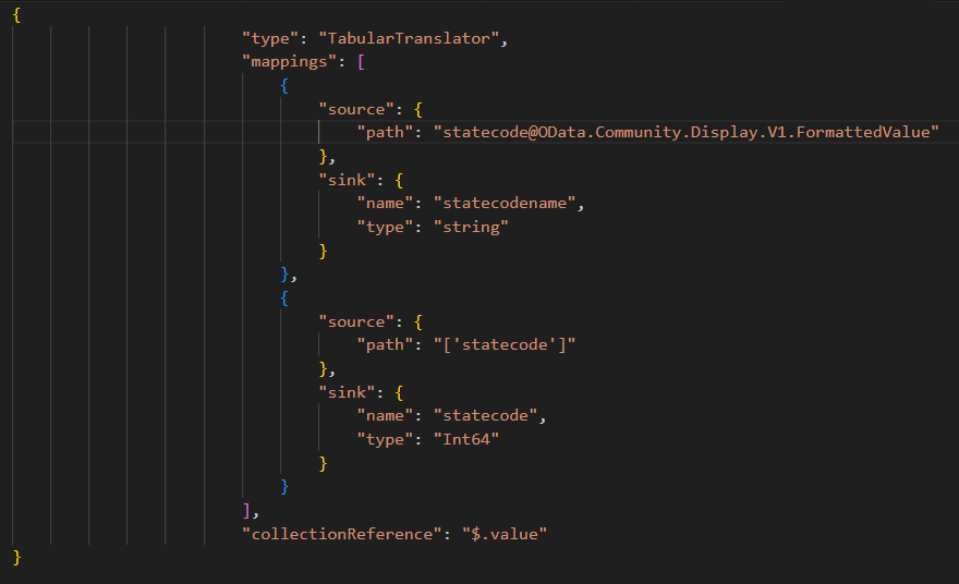 Dynamic Mapping in ADF Copy Activity Not Retrieving OData Formatted ... Dynamic Mapping in ADF Copy Activity Not Retrieving OData Formatted ...