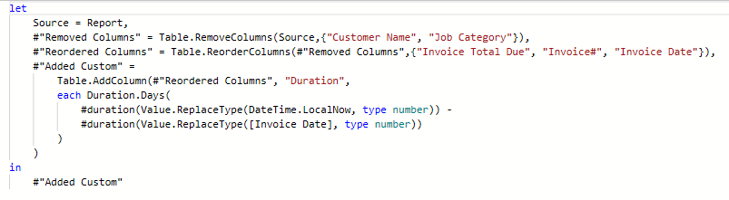 How Do I Use A Function On A Table Column In Query When I Want The Inputted Report To Translate
