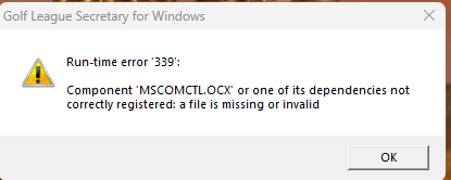 mscomctl.ocx registration - Microsoft Q&A