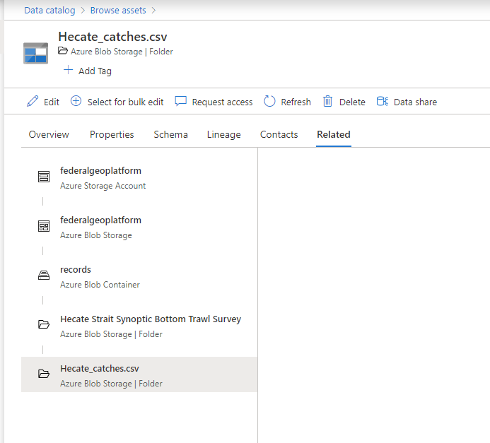 Why Purview Created An Asset Of Type Azure Blob Storage Folder For A Csv File Microsoft Qanda