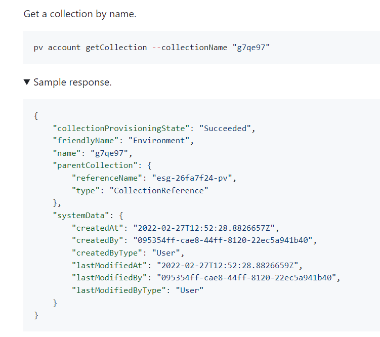 Extracting the metadata from Purview in Json file using Purview CLI - Microsoft Q&A
