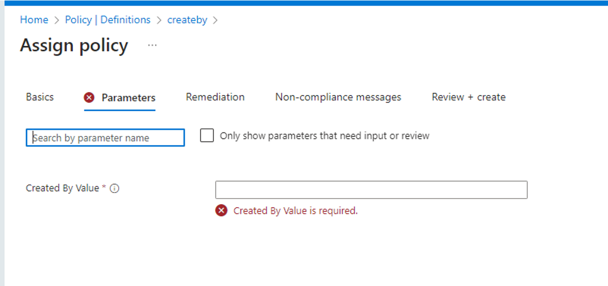 How to create a custom policy that shows who create the resources on ...