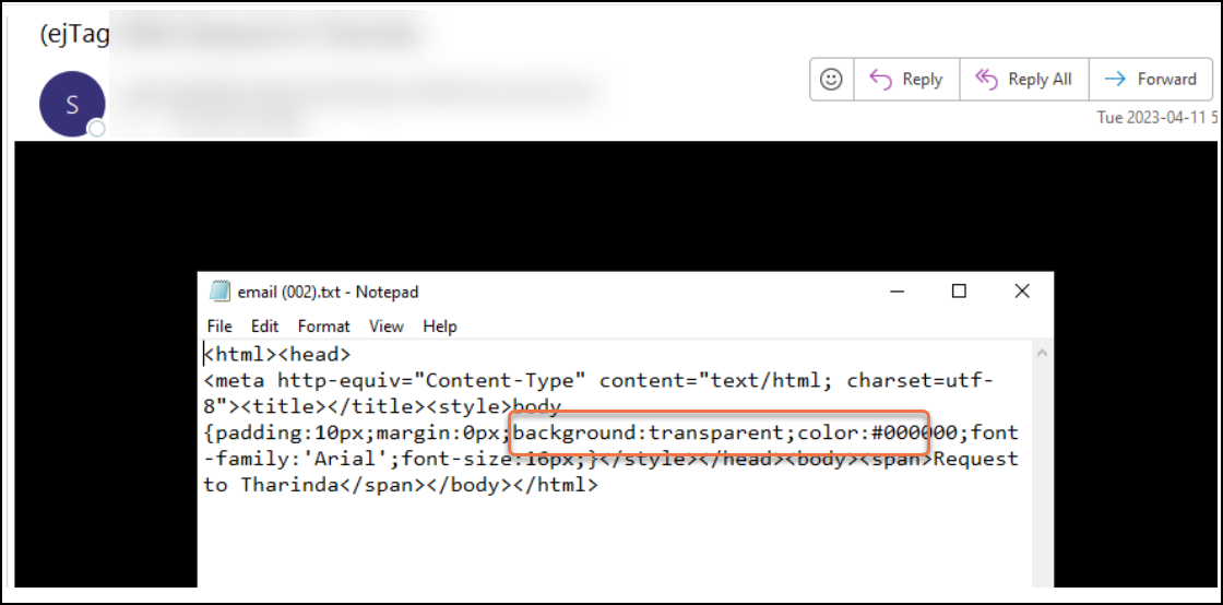 Black background on emails through MailChimp - Microsoft Q&A