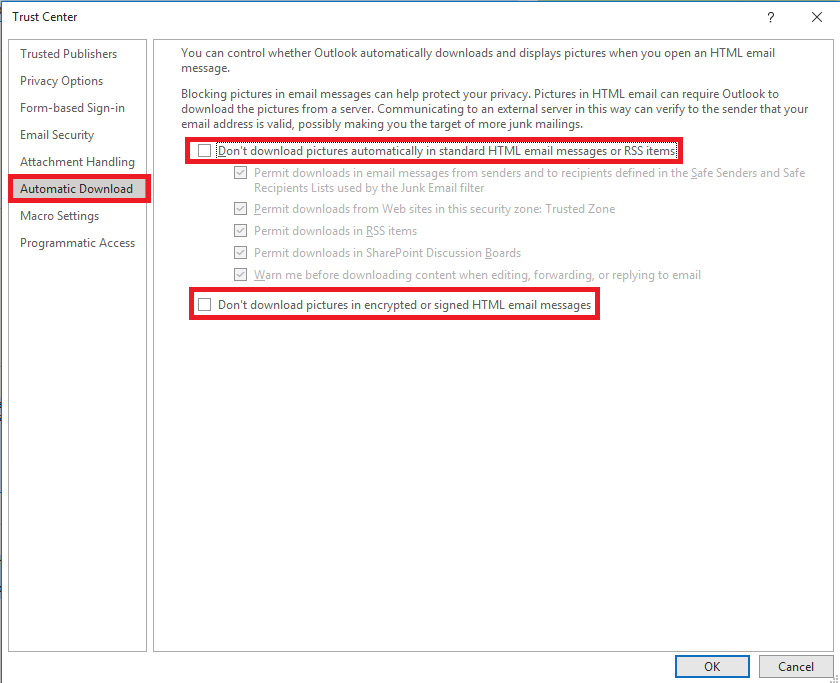 Outlook Not Receiving Messages with Inline Images - Microsoft Q&A