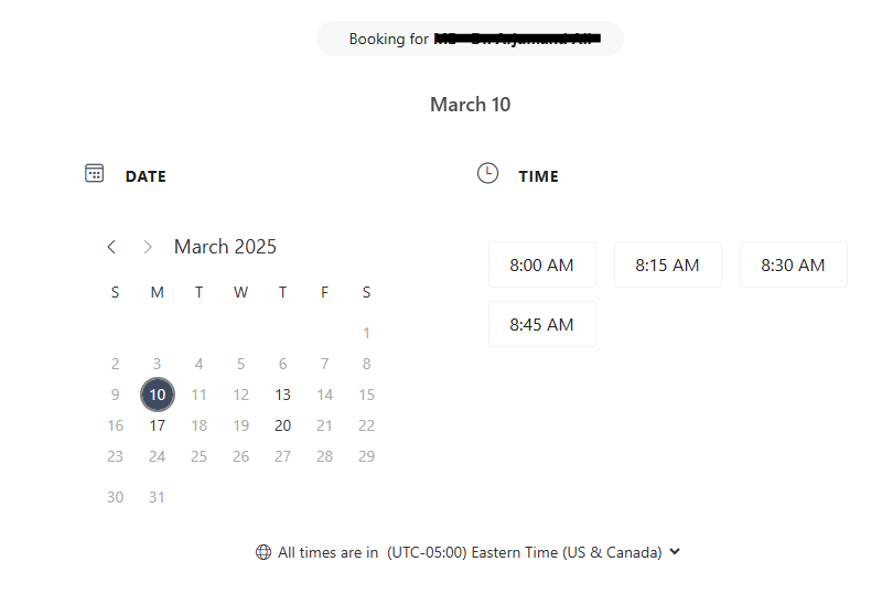 Why is my Bookings page showing the incorrect time for services ...