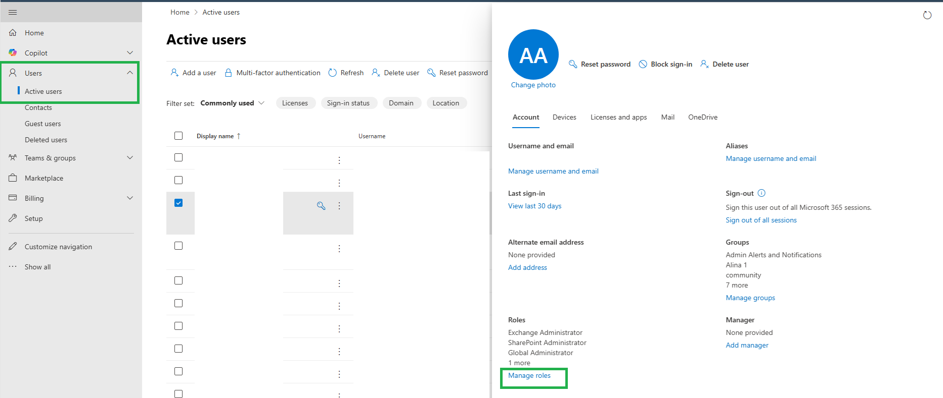 Why don't I have the permission to access Mail in the Microsoft Admin ...