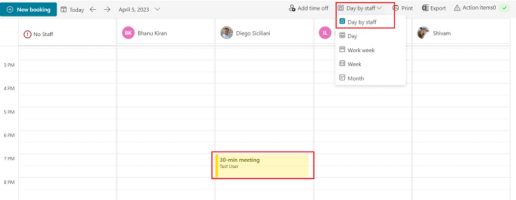 Why might Appointments not be showing after being created through Graph ...