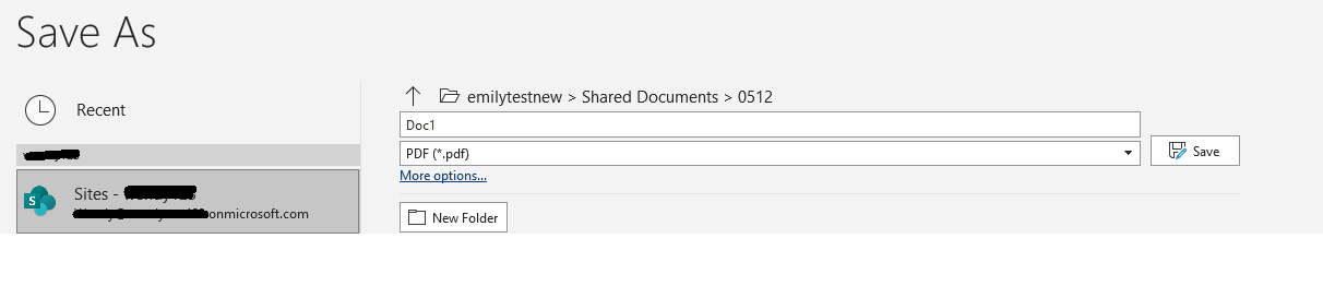 I Cannot Save A File In Sharepoint Library By Doing Save As Pdf But Instead I Have To Print The