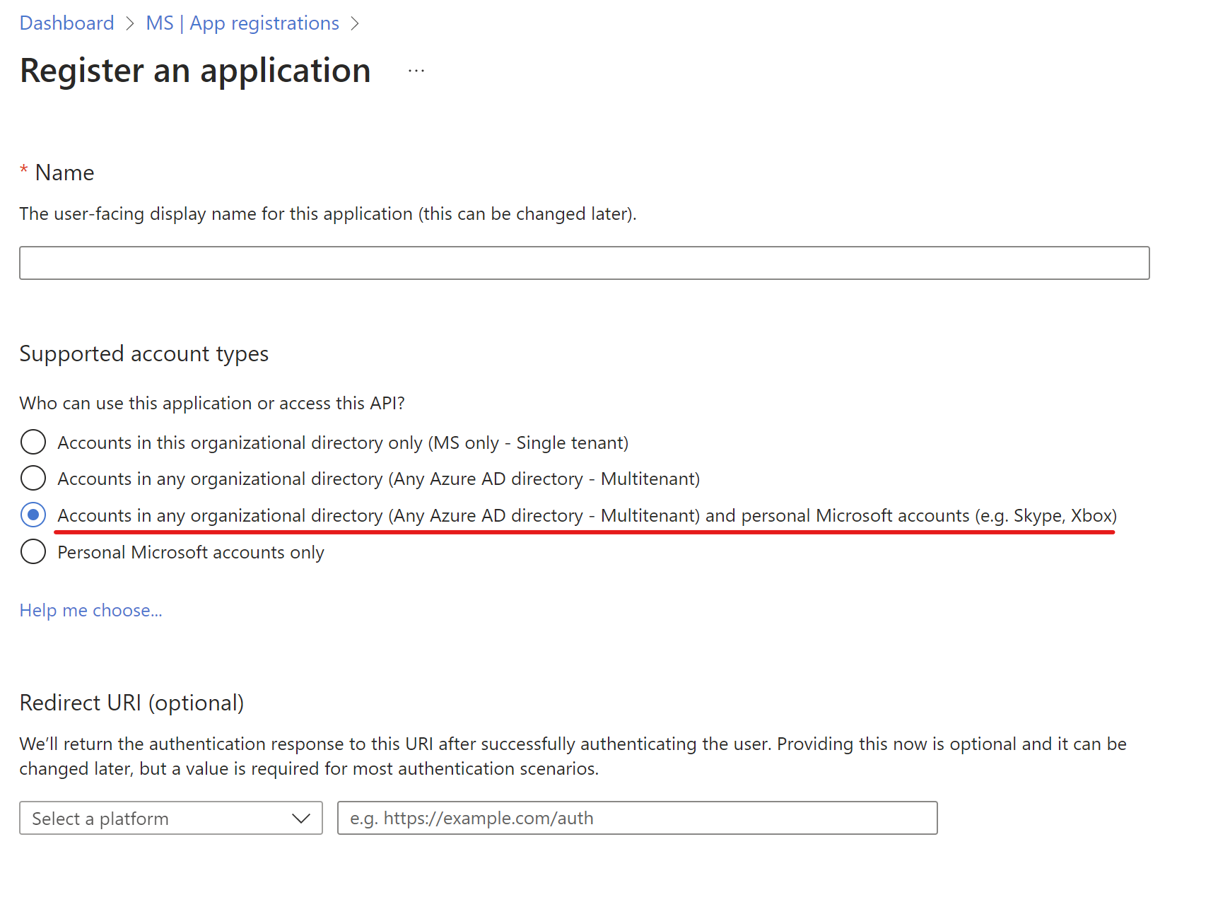 Azure AD or Azure AD B2C Redirection URL for {domainname}/{common part ... Azure AD or Azure AD B2C Redirection URL for {domainname}/{common part ...