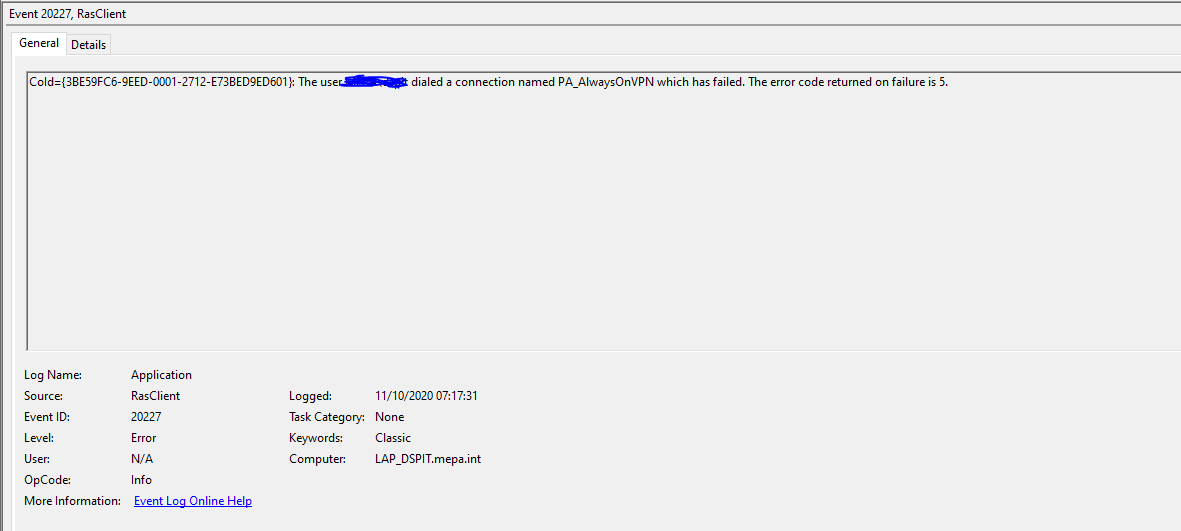 RasClient Always On VPN Returning Error Code 5 Microsoft Q A rasclient-always-on-vpn-returning-error-code-5-microsoft-q-a