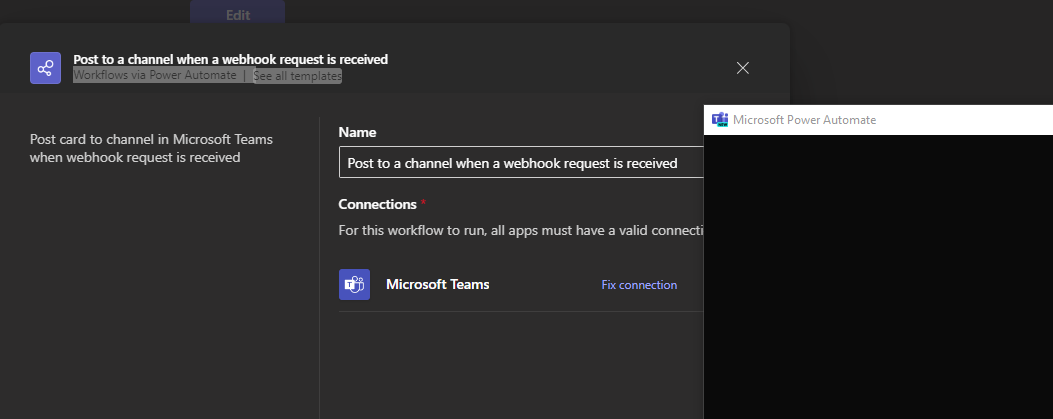 MS Teams webhook using Workflow - Microsoft Q&A MS Teams webhook using Workflow - Microsoft Q&A