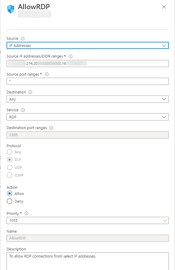 Adding Multiple Ip Addresses To An Nsg Rule Microsoft Qanda