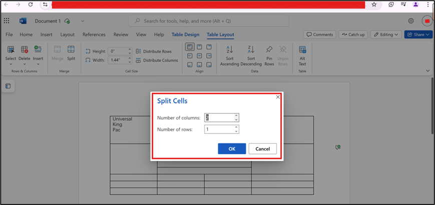 Split cells not working - Microsoft Q&A