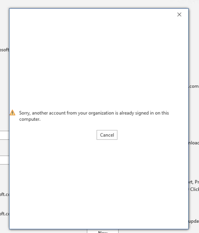 Multiple accounts in word and one drive, now having trouble opening and ...