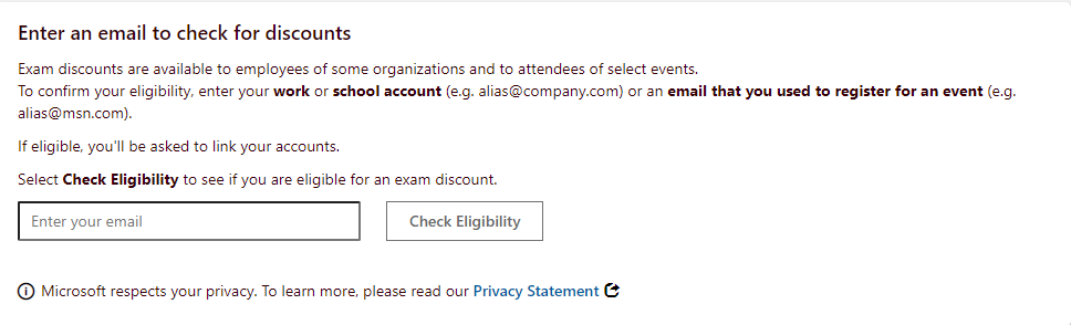 Exam voucher - AZ-900 - Microsoft Q&A