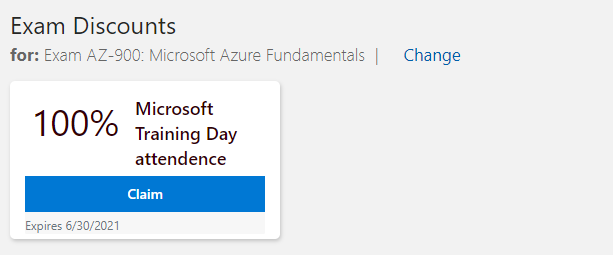 Exam voucher - AZ-900 - Microsoft Q&A