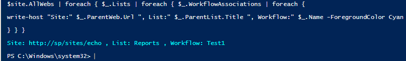 Powershell Script To Output All Types Of Workflows In A Farm Microsoft Qanda