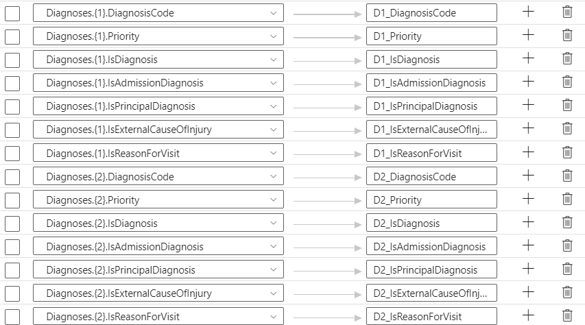 Can we get desired column names using rule based column mapping in Flatten transformation in ...