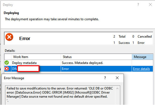 SSAS Tabular ODBC connectivity to snowflake - Microsoft Q&A