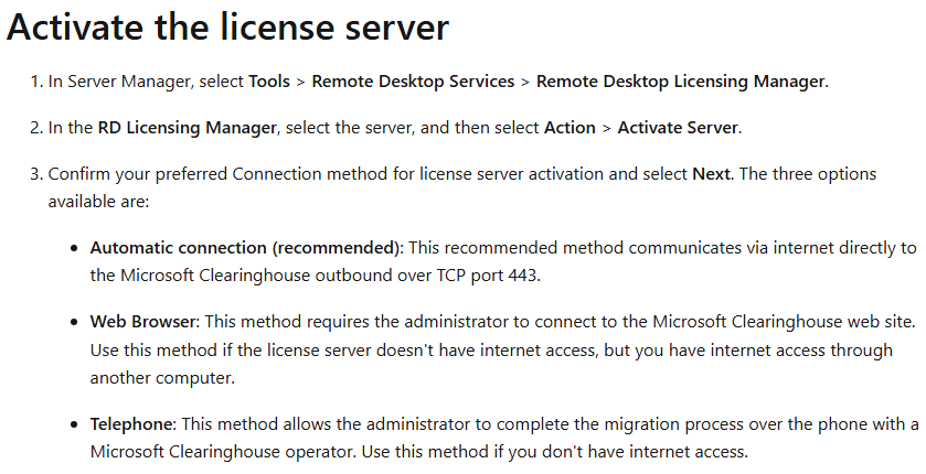 how to configure the license for remote desktop - Microsoft Q&A