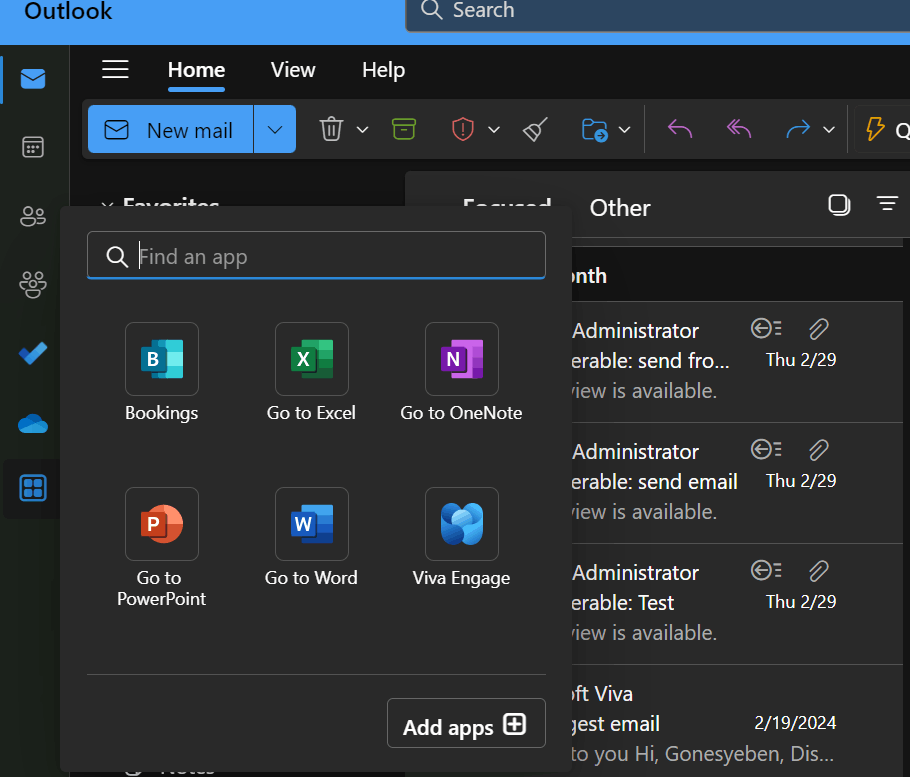 New Outlook add Apps - Microsoft Q&A