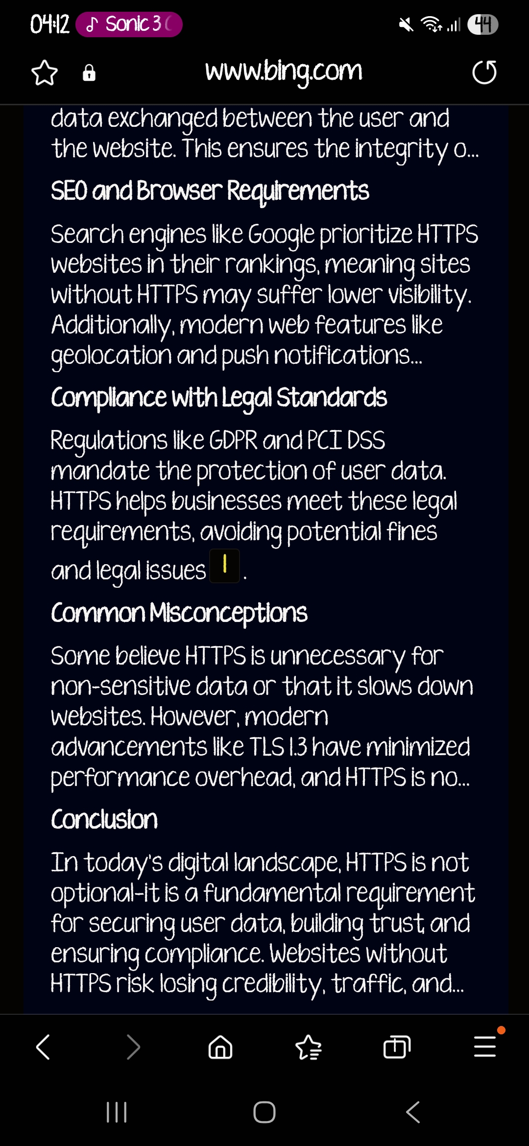 AI-generated Bing answers sometimes displayed incomplete even after ...
