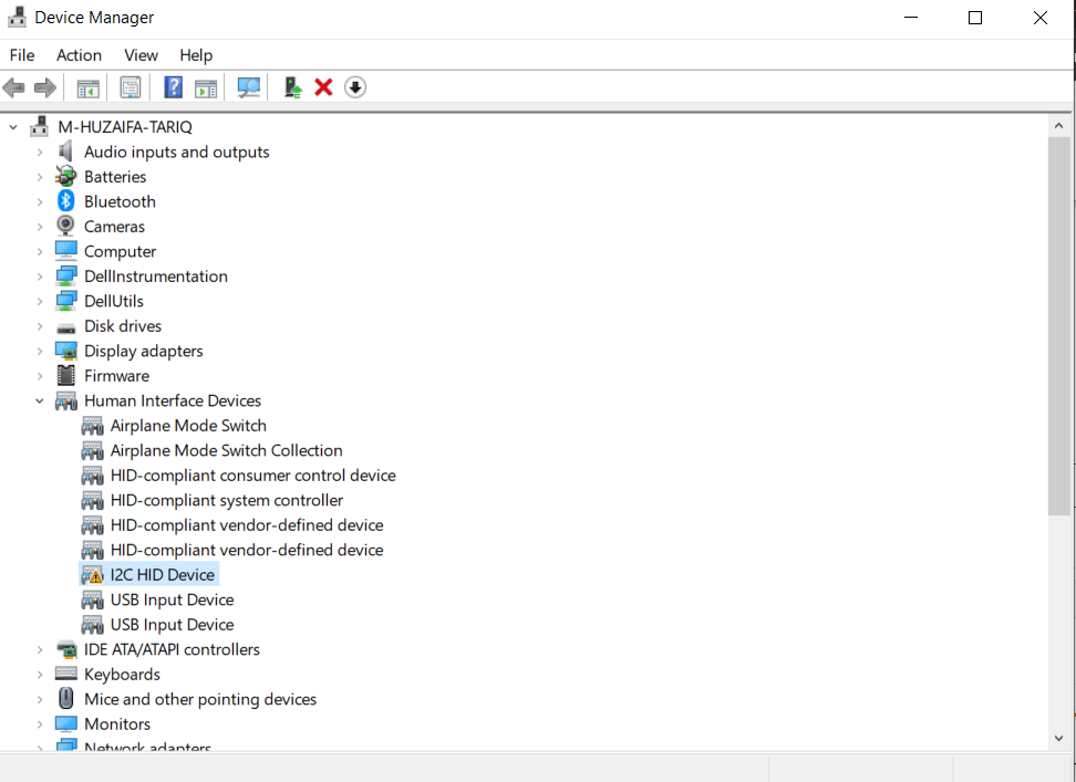 I2C HID Driver is not working. - Microsoft Q&A
