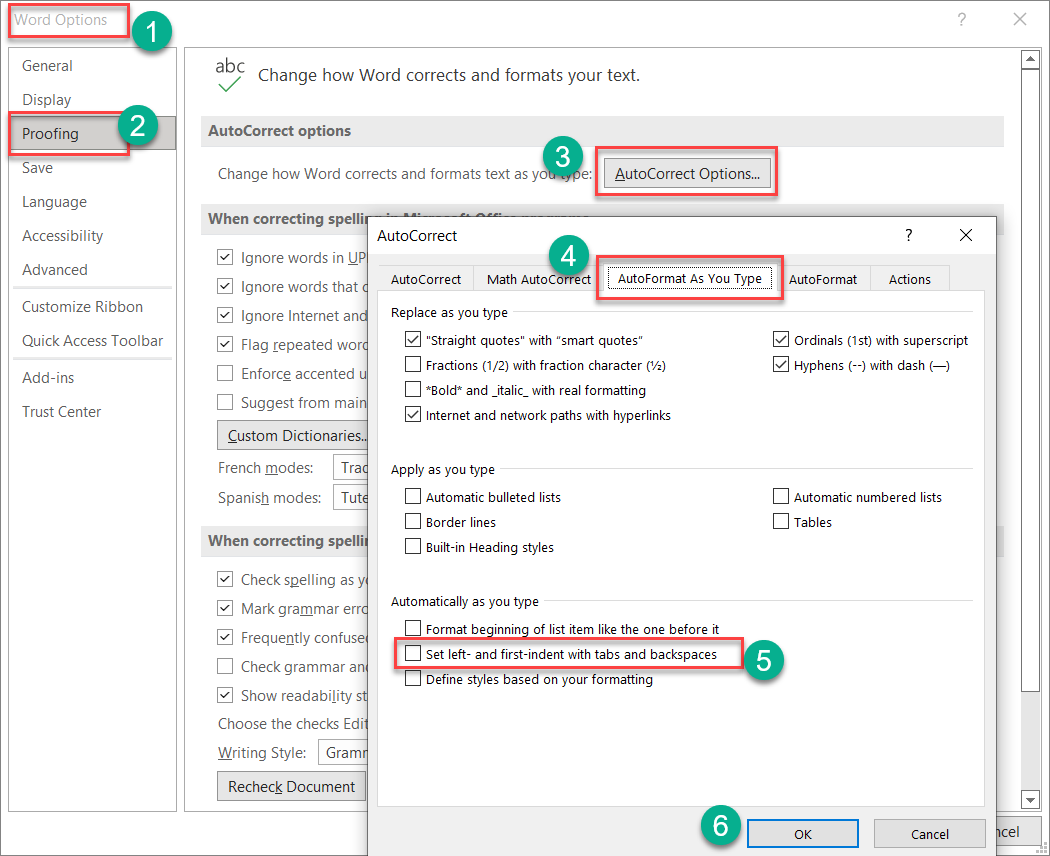 Different behavior in Word at home and at office. Tab key changing ...