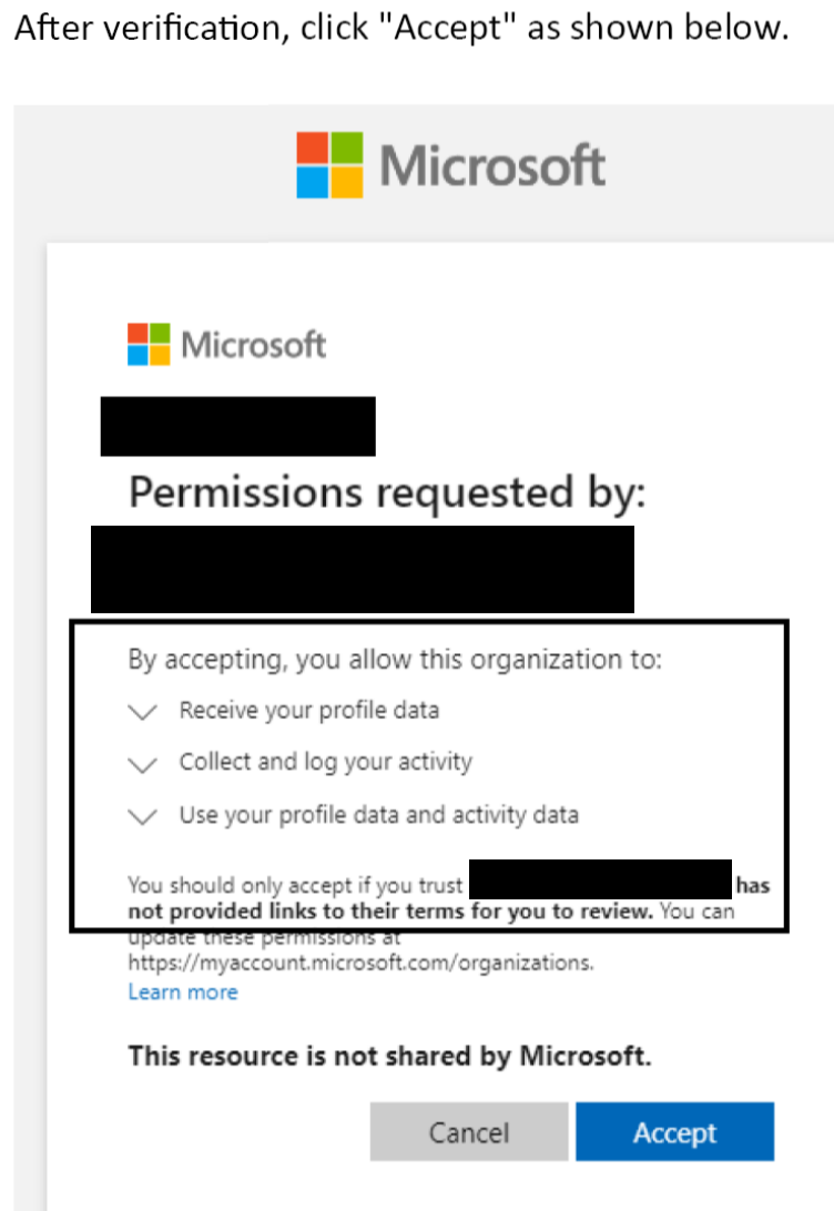 Accepting SharePoint External Sharing Invitation - What Data does this ...