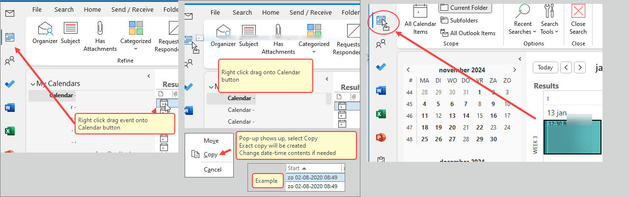 How to copy and paste event in outlook calendar - Microsoft Q&A