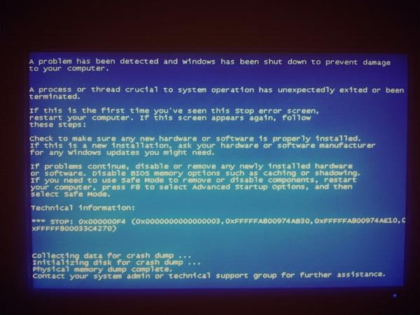 Windows 7 사용 중 0x000000f4 오류 블루스크린 발생 - Microsoft Q&A