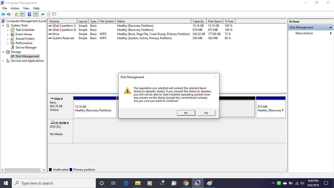 Hard Disk Partition Error - Microsoft Q&A