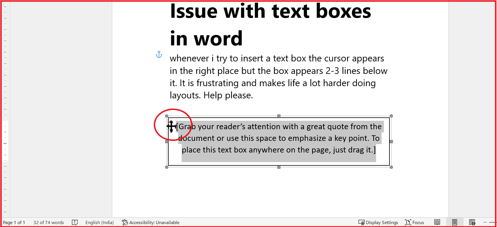 Issue with text boxes in word - Microsoft Q&A