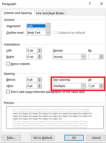 LINE SPACING - Microsoft Q&A