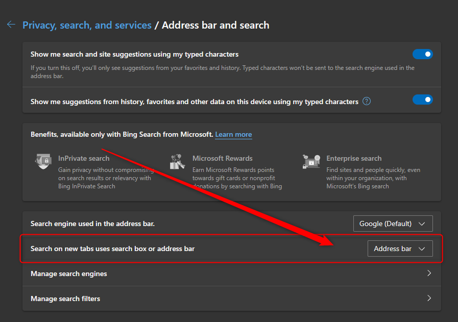 Why is There a Bing Search on Microsoft Edge While my Default Search ...