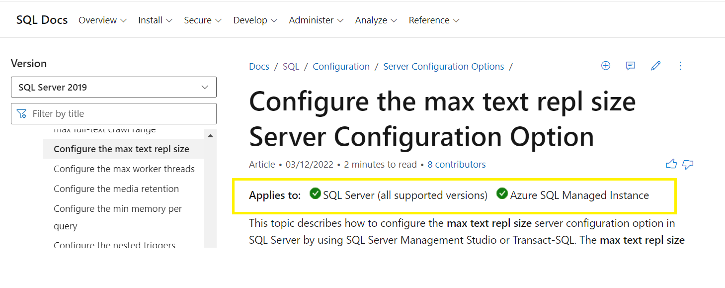 Increase Max Text Repl size - Microsoft Q&A