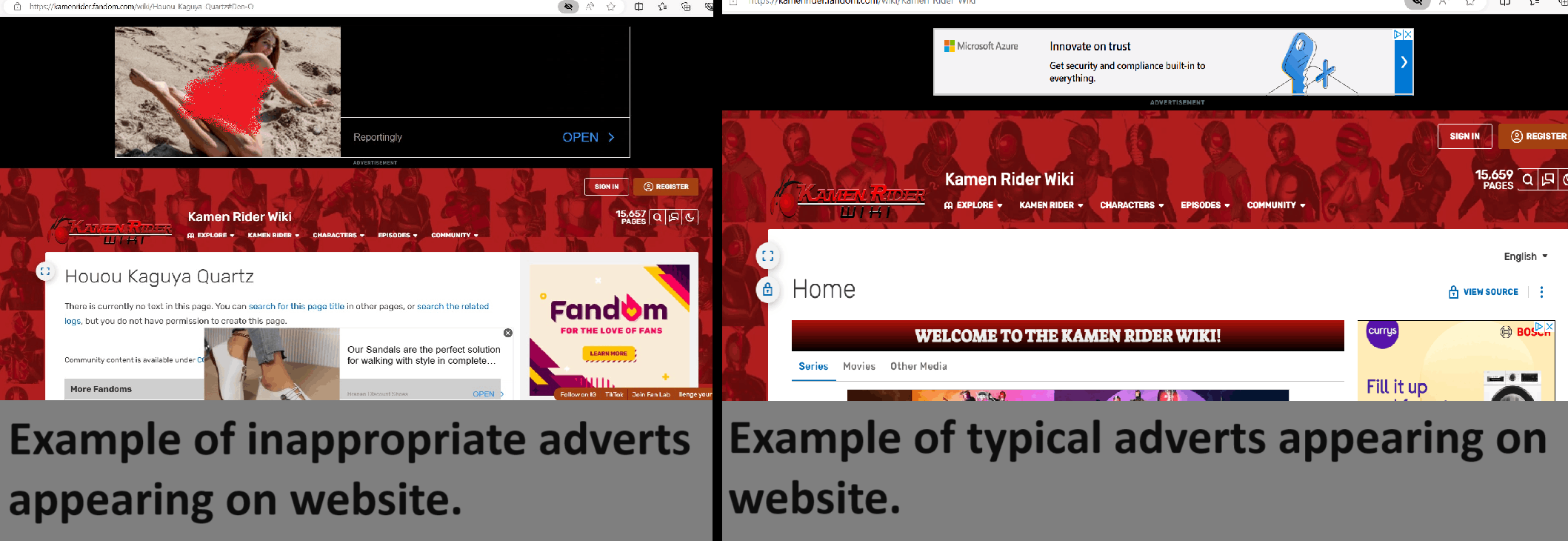 Ads in Edge appear inappropriate for related content. - Microsoft Q&A