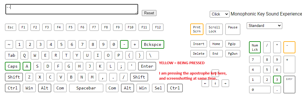 Apostrophe key broken, only produces a minus symbol (-) from the NUMPAD ...