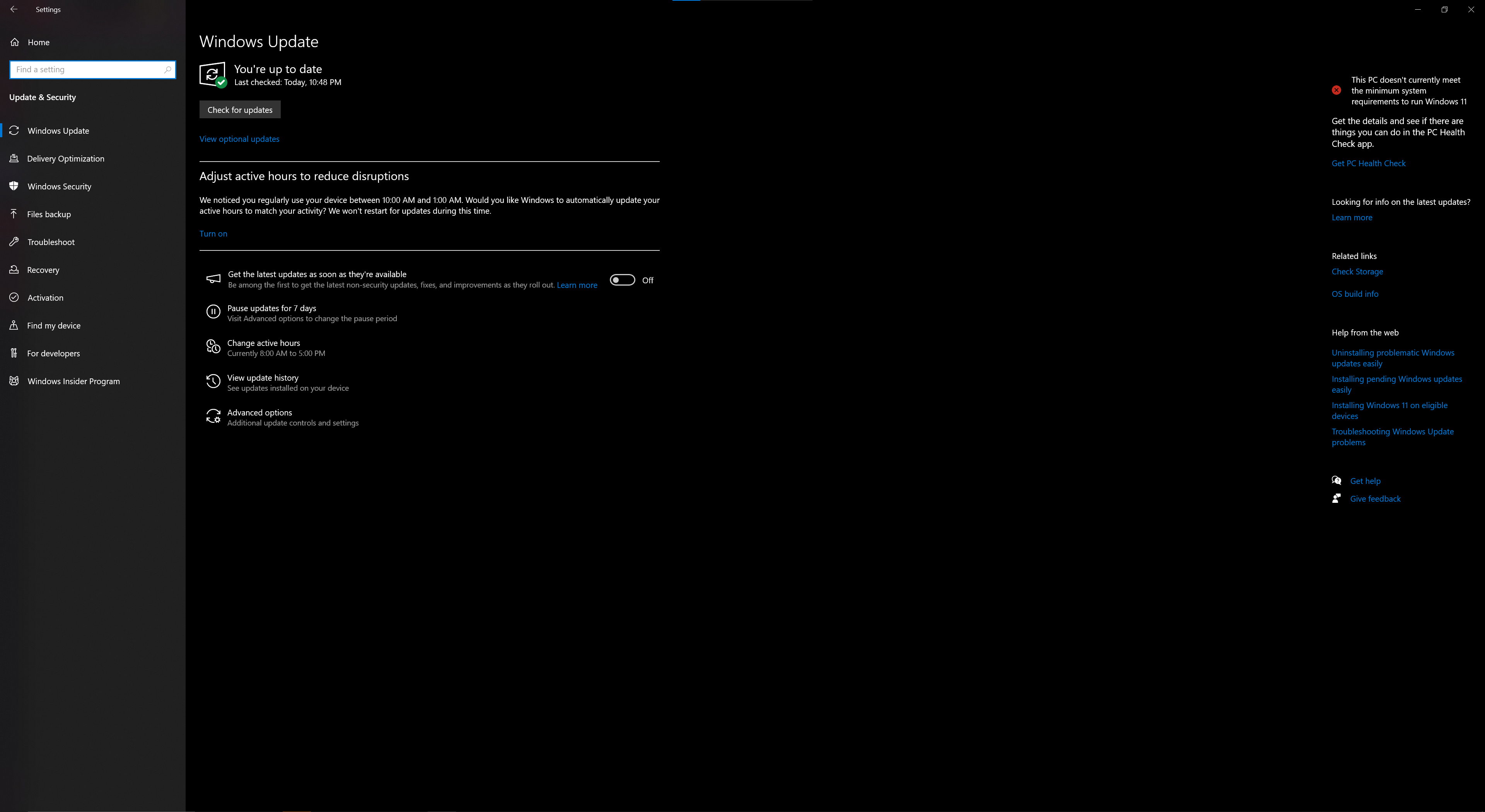 Windows won't give me the option to upgrade to windows 11 even though I meet the system ...