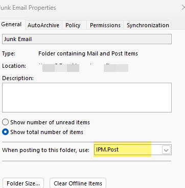 Junk email folder moved to other subfolder, how to repair? - Microsoft Q&A
