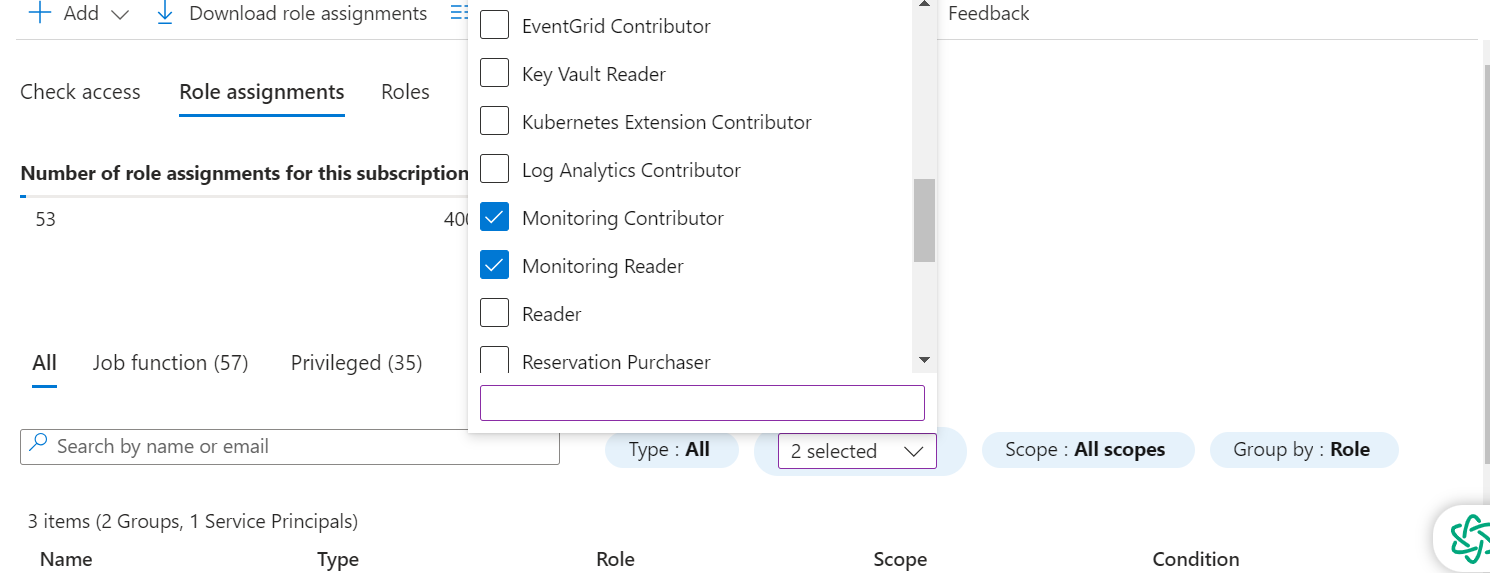Azure Data Factory Empty Metrics List When Creating Alert Rule For