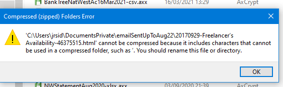 Folder cannot be compressed (Windows 10) - Microsoft Q&A