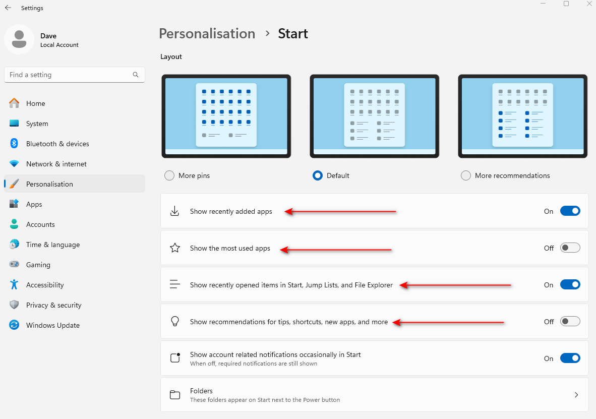 How can we delete recommended items in start menu? - Microsoft Q&A