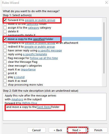 how come my forwarded messages through a rule are not showing in sent items? - Microsoft Q&A
