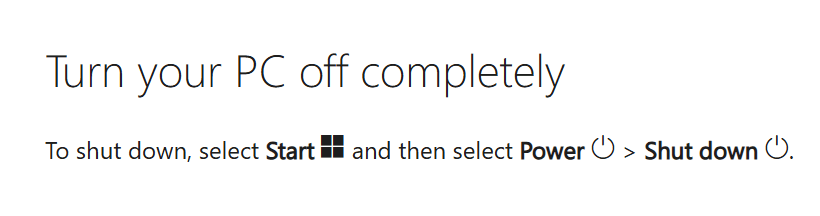 On Win 11 pro where is the "power" bottom on the desktop display I can ...