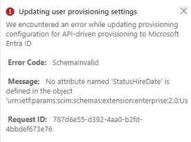 Geeting error when perform app provisioning - Microsoft Q&A