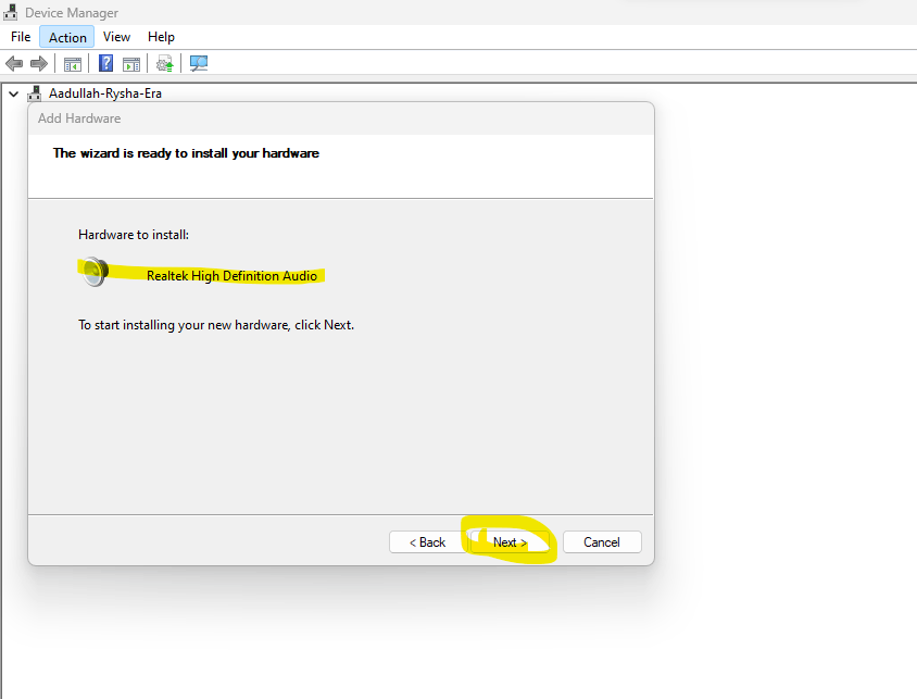 Installing Realtek audio drivers using 'Add legacy hardware' is ...