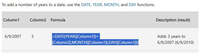 Calculate a Date in a Lists Column - Microsoft Q&A