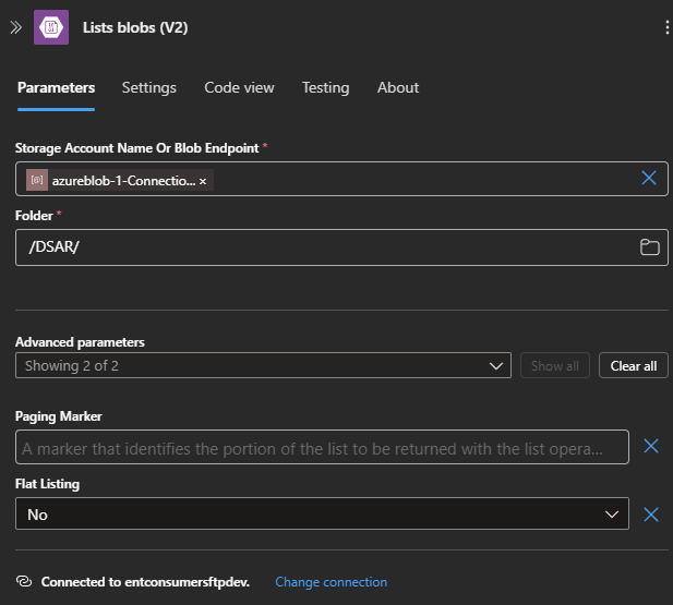 What Do I Need To Fix My List Blobs V2 Action In My Logic App Microsoft Qanda 7452