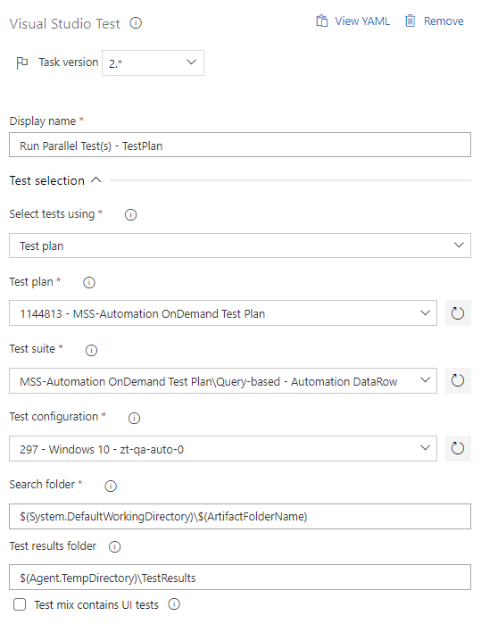 Tests associated with Test Plan do not run or display results ...